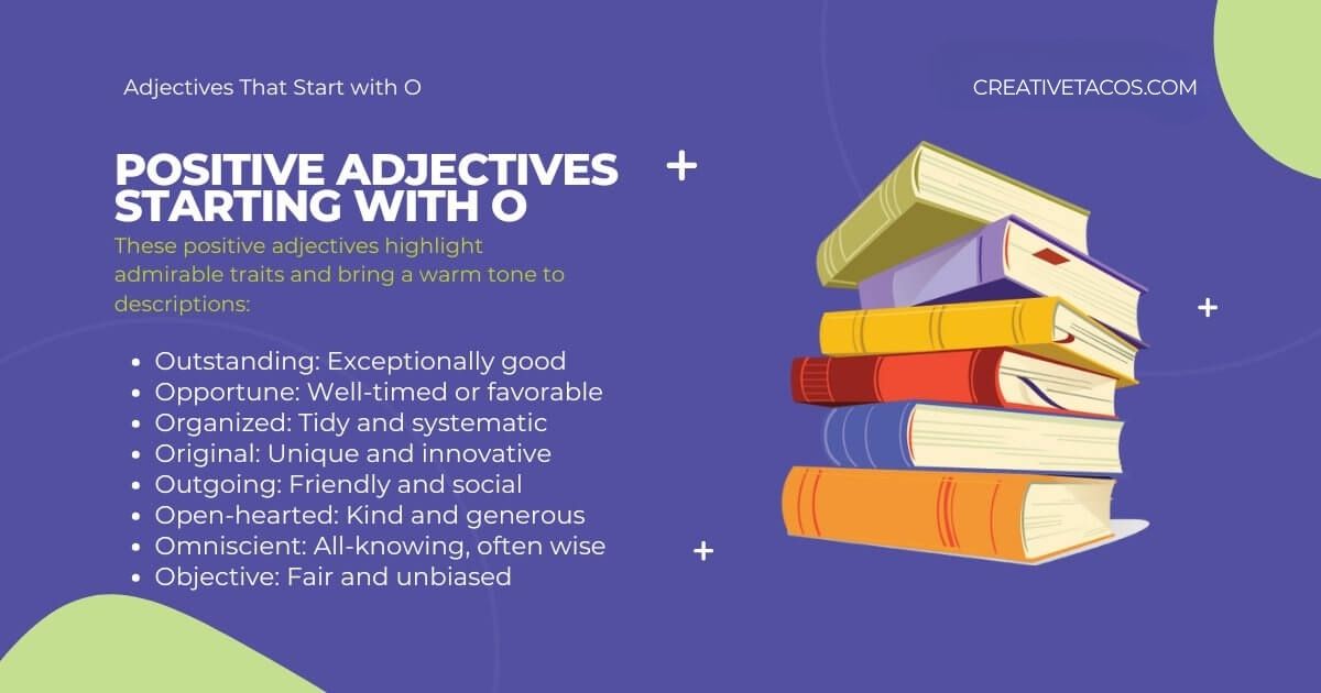 Adjectives That Start with O - Creativetacos
